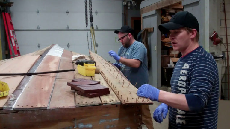 How to Install Bottom Planks in a True 5200 Bottom - 1938 19' Chris ...