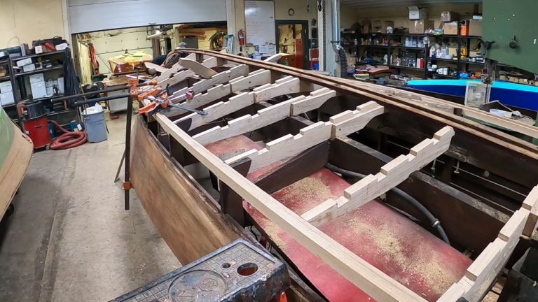 1948 Century Seamaid Bottom Frames & Bow - Snake Mountain Boatworks